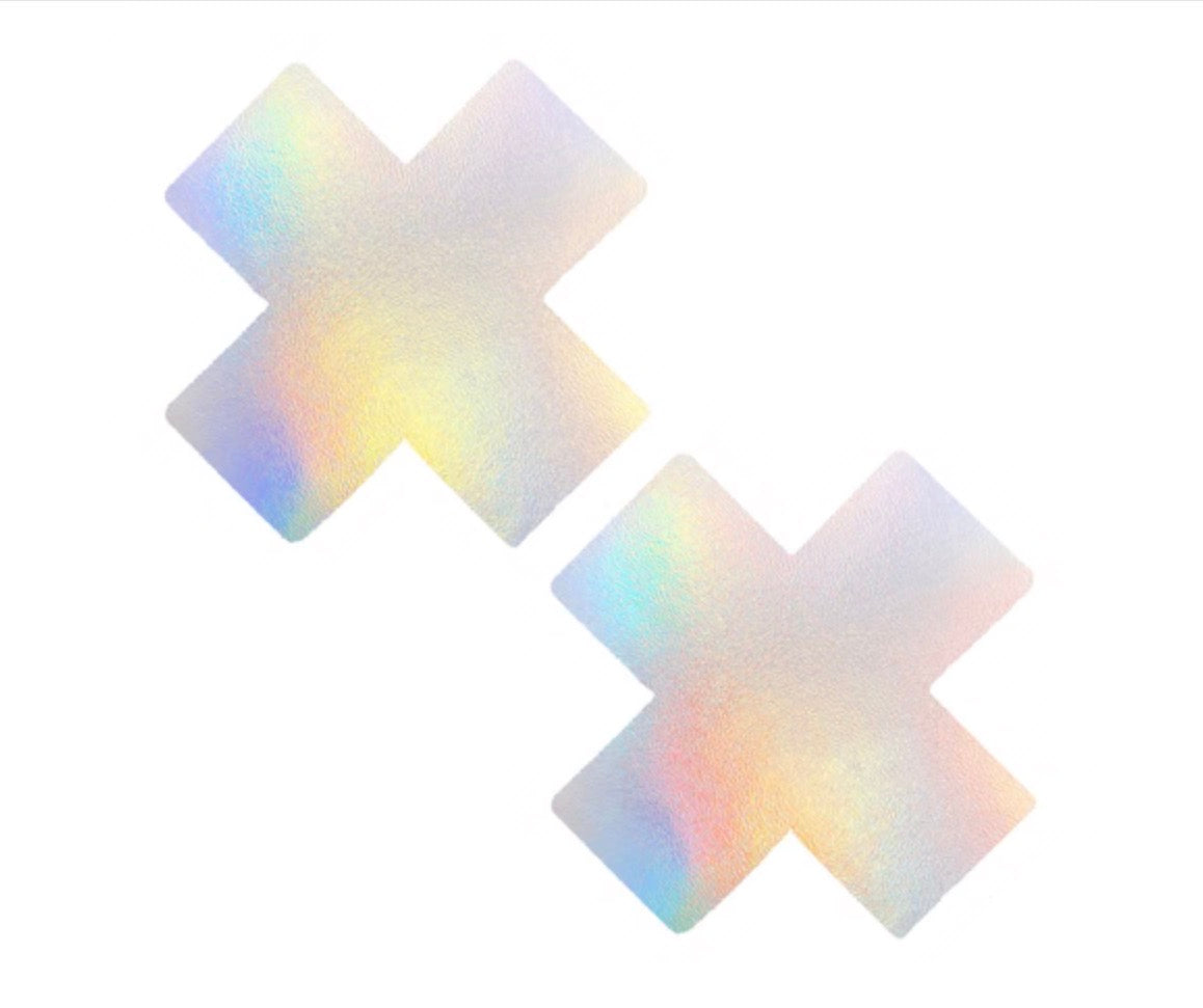 The Rack Shack - Care Bare Stare Holographic X Factor - Nipple Cover ...