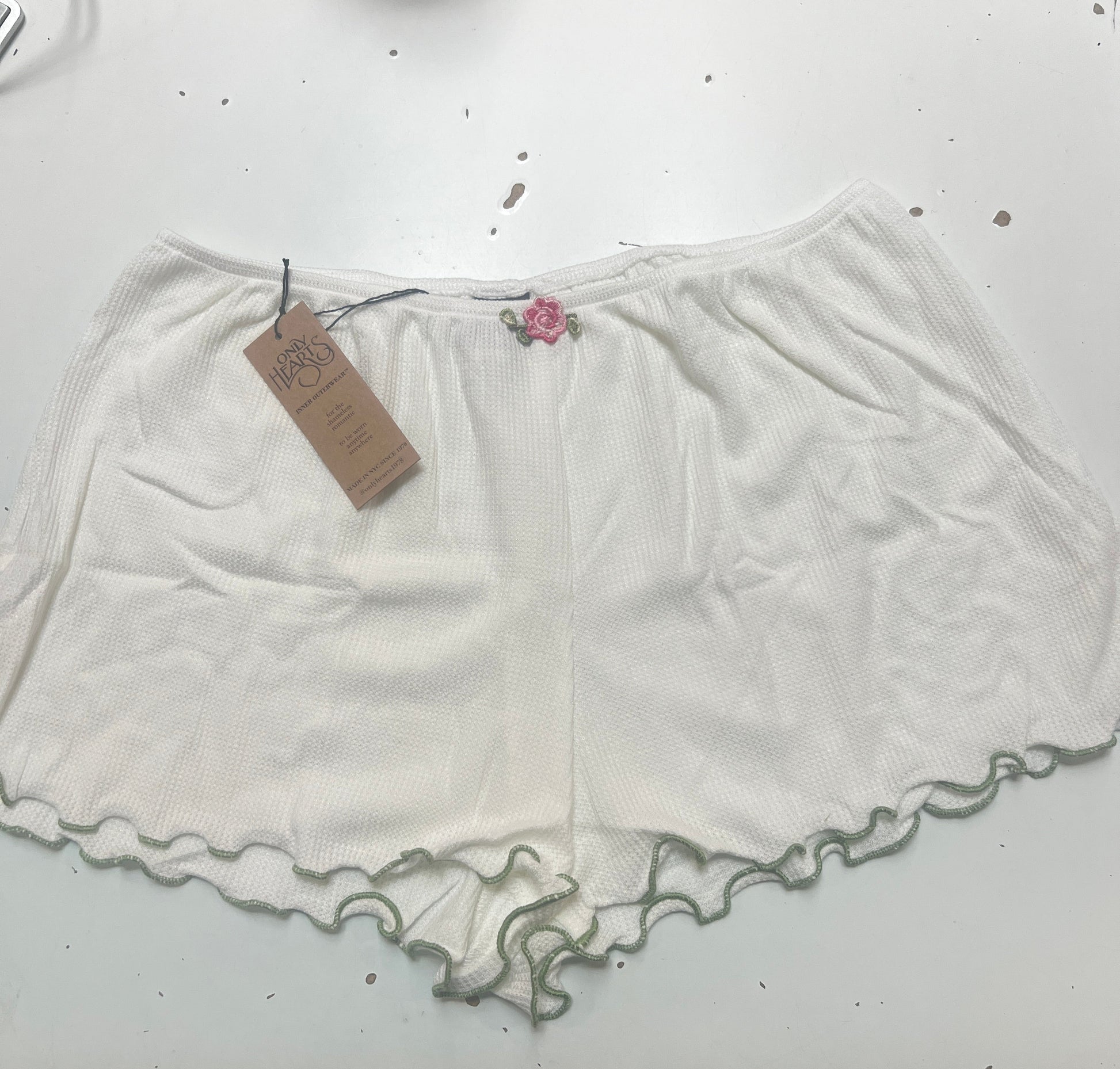 Only Hearts - Millie Pearl Shorties - Off White - The Rack Shack